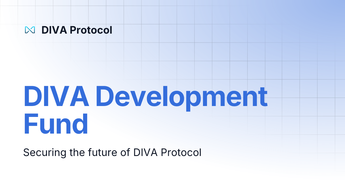DIVA Development Fund | DIVA Protocol